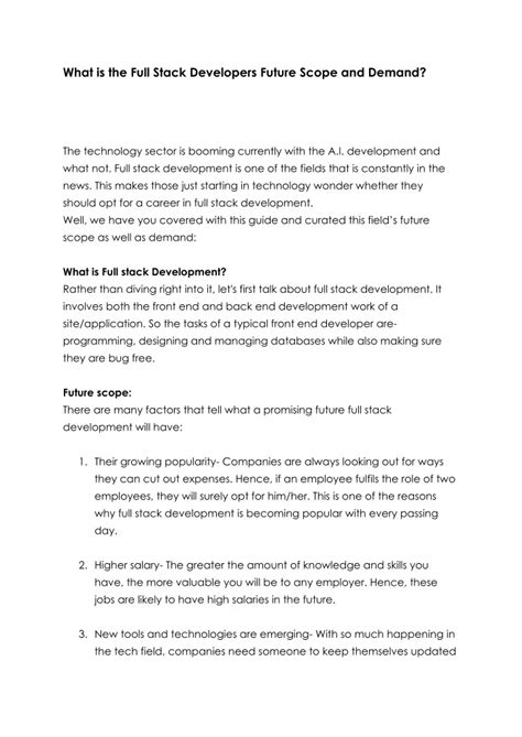 ppt what is the full stack developers future scope powerpoint presentation id 12513482