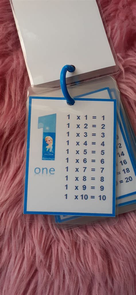 Mini Flip Chart Laminated Educational Kit Multiplication 1 10 Lazada Ph