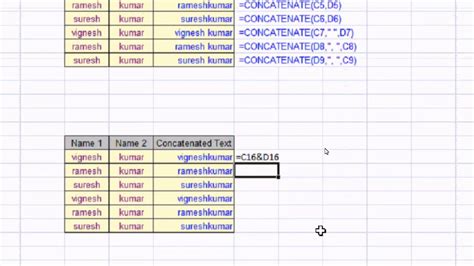 CONCATENATE FUNCTION EXCEL TUTORIAL TAMIL VLOG YouTube