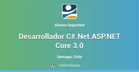 Desarrollador Cnetaspnet Core 30 Santiago Chiletrabajos