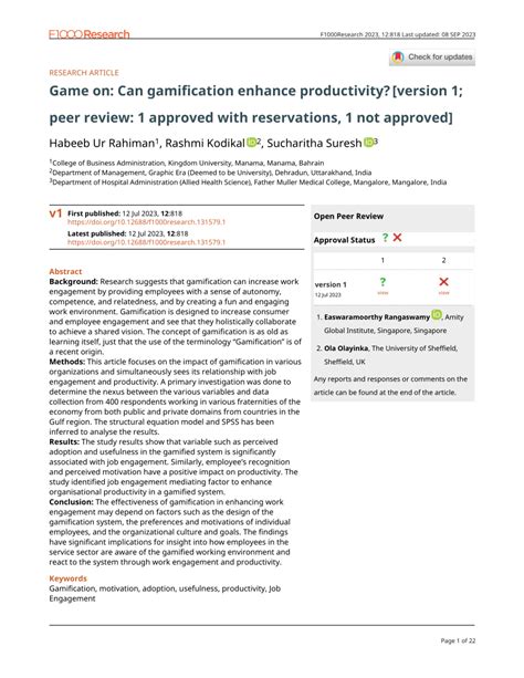Pdf Game On Can Gamification Enhance Productivity