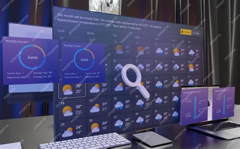 Premium Photo Unleashing Data Insights Computer With Dynamic Screen