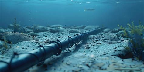 Malfunctioning Undersea Cable Leading To Internet Outage Illustrated Through Digital