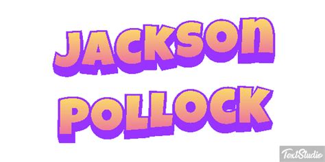 Jackson Pollock Celebrity Animated  Logo Designs