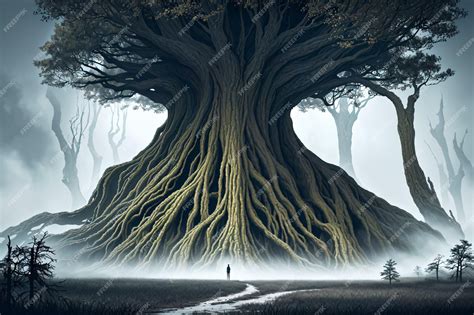 Premium Ai Image Colossal Tree
