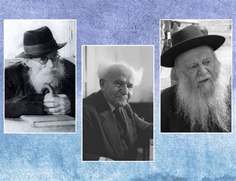 The Chazon Ish Ben Gurion And Rav Tzvi Yehudah World Mizrachi