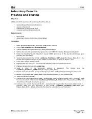 Laboratory Exercise Pdf IT Laboratory Exercise Proofing And Sharing Objective At The