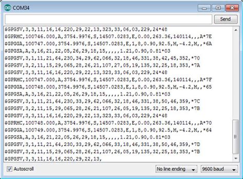 Arduino Gps Raw Nmea Data