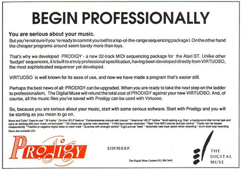 Atari ST Prodigy Scans Dump Download Screenshots Ads Videos Catalog Instructions Roms