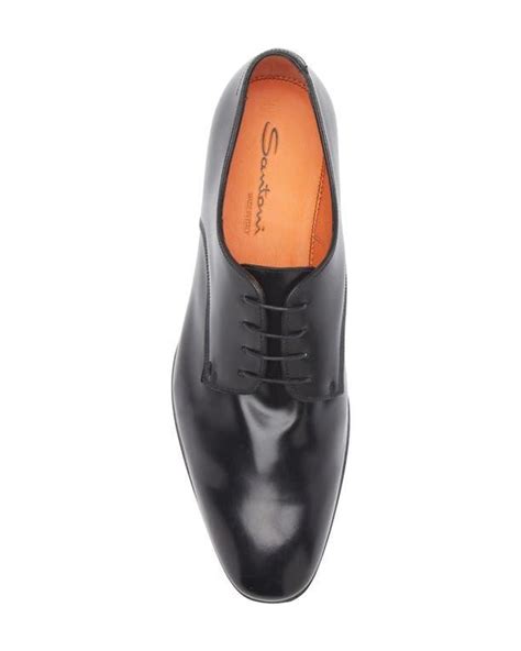 Santoni Archer Derby In Gray For Men Lyst