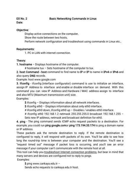 Ex No 2 Linux Pdf