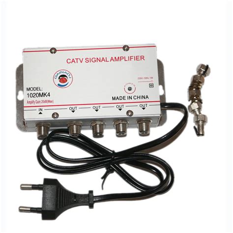 1020mk4 Catv Signal Amplifier Home Cable Tv Amplifier 1 Input 4 Outputs
