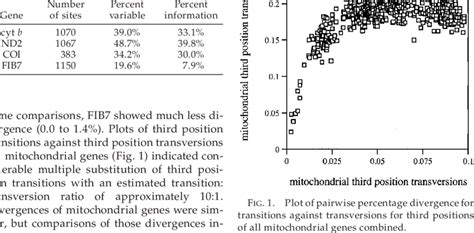 Variable And Phylogenetically Informative Sites For Each Gene Region