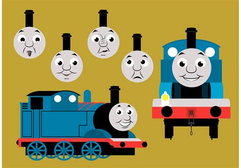 Thomas The Train Vector Characters 88669 Vector Art At Vecteezy