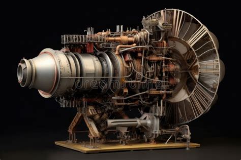 Detailed View Of A Disassembled Rocket Engine Stock Illustration Illustration Of Generative