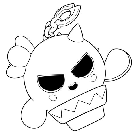 Coloring Page Brawl Stars Buffies Spike 5