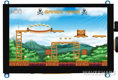 Buy Waveshare Inch HDMI LCD H X Capacitive Touch Online In India At HUBTRONICS