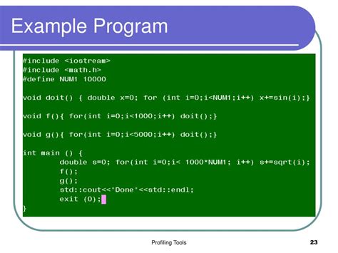 Ppt Profiling Tools Powerpoint Presentation Free Download Id1448318