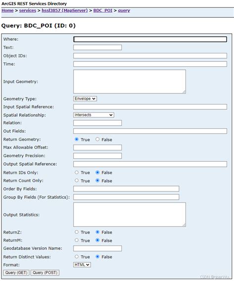 Arcgis Query接口使用 Csdn博客
