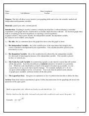 Mastering Graphing Skills Lab Guide For Scientific Method Course Hero