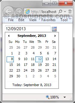 ASP NET Mejorar presentación de calendar