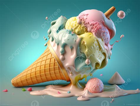 Dripping Ice Cream Border