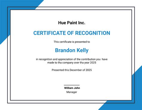 Free Employee Recognition Award Certificate Template To Edit Online