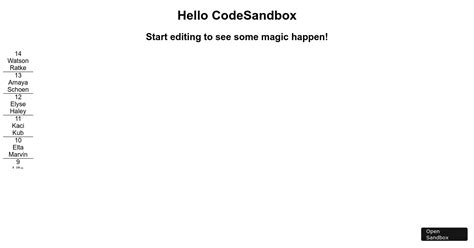 Inverse Infinite Scroll Forked Codesandbox