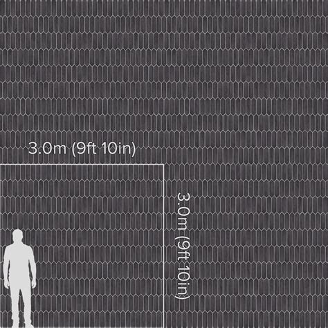 Picket Ceramic Glossy Tile Texture Grey Poliigon