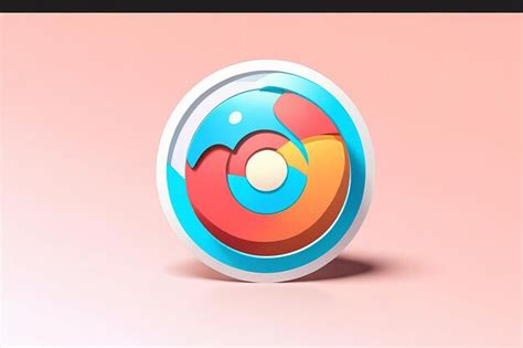 3d rendering web browser icon premium ai generated image