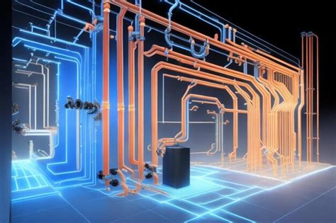 Premium Ai Image Building Piping Systems Hand Edited Generative Ai