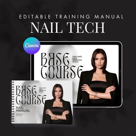 Nail Tech Training Manual Editable Nail Course Guide A5 Etsy