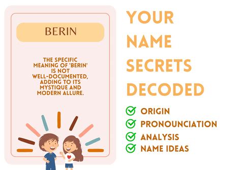Berin Name Meaning And Pronunciation
