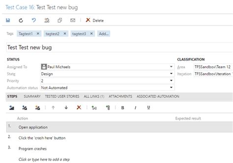 Programmatically Create Test Case Steps The Long Walk