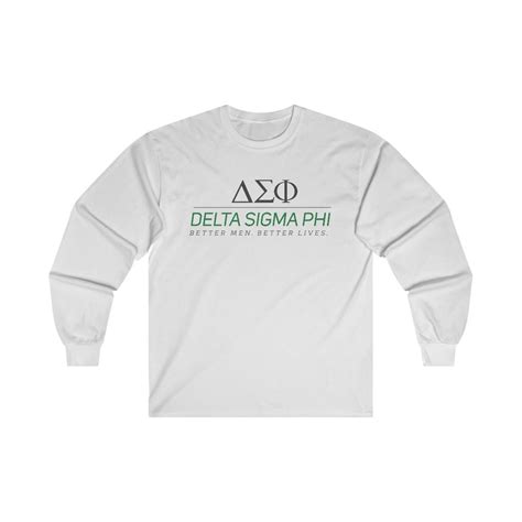 Delta Sigma Phi Better Men Better Lives Long Sleeve T Shirt — Greeku