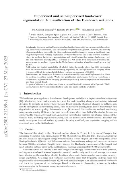 Pdf Supervised And Self Supervised Land Cover Segmentation