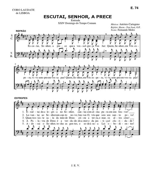 E74 Escutai Senhora Prece Pdf