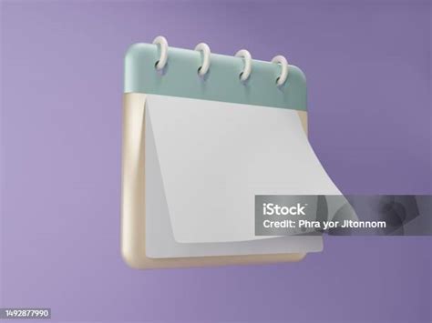 3d 렌더링 최소한의 메모 아이콘은 보라색 배경에 분리됩니다 백지 달력 아이콘입니다 달력 날짜 아이콘 3d 렌더링 3차원 형태에 대한 스톡 사진 및 기타 이미지 Istock