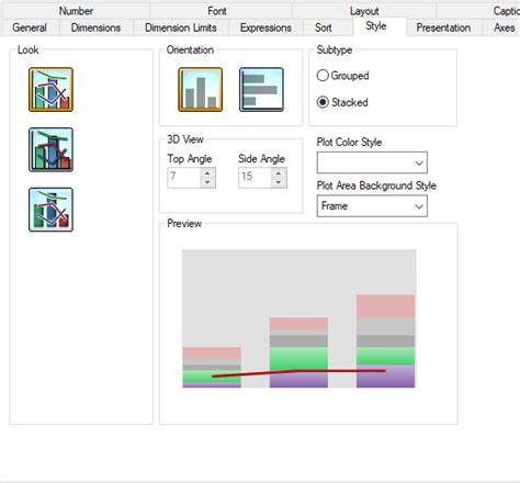 line chart in qlikview need to set three background colors stack overflow