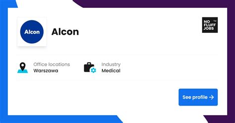 Alcon Job Offers On No Fluff Jobs
