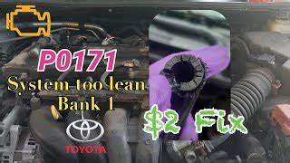 How To Repair Fault Code P0171 And Reset Warning Light Doovi
