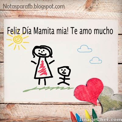 Feliz Día Mamá Tarjetita Con Frase Notas Imagechef