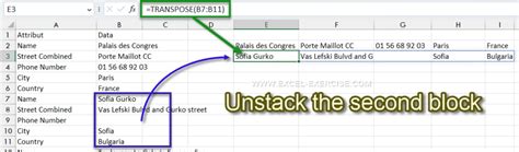 How To Unstack Data Using Excel