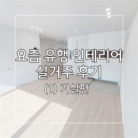 요즘 유행 인테리어 1년 살아본 후기 1 거실편 각종 장단점