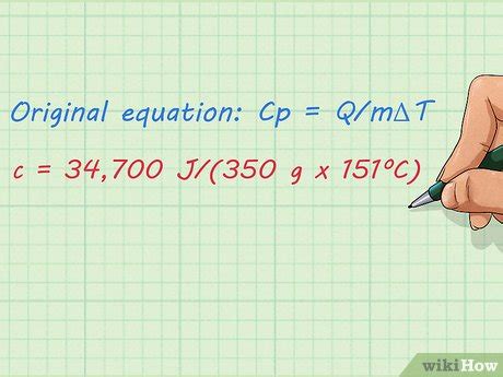 How To Calculate Specific Heat Steps With Pictures WikiHow