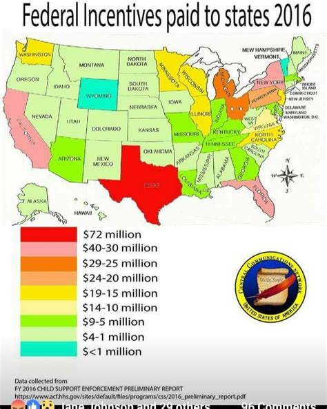 Map Of US States With Color Coding