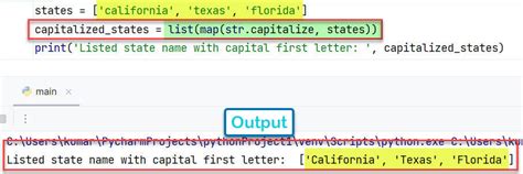 Capitalize First Letter Of List In Python
