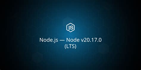 Nodejs — Node V20170 Lts