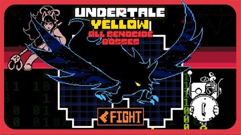 Undertale Yellow All Bosses Genocide Route Ending Youtube