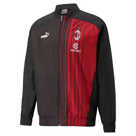 Puma Ac Milan Pre Match 2223 Tracksuit Jacket Red Goalinn